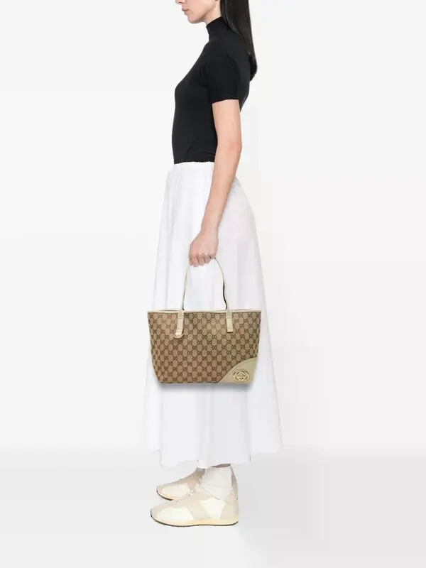 Gucci 2000-2015 Gg Canvas New Britt Tote Bag