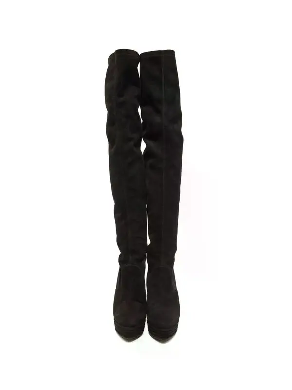 LE SILLA Suede Thigh High Platform Stiletto Boots