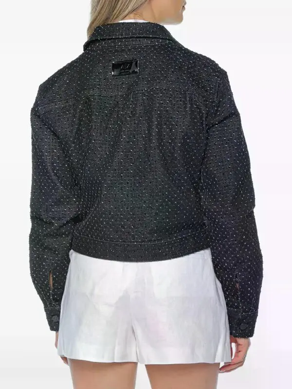 Armani Exchange Embellished Cropped Jacket