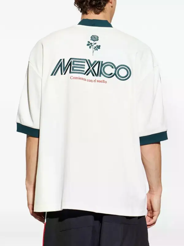 Adidas X Willy Chavarria Logo-print V-neck T-shirt