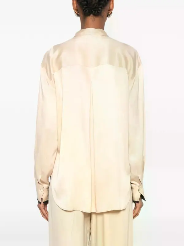 FORTE_FORTE Contrast-trim Shirt