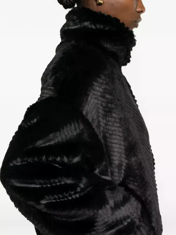 FORTE_FORTE Chevron-pattern Jacket