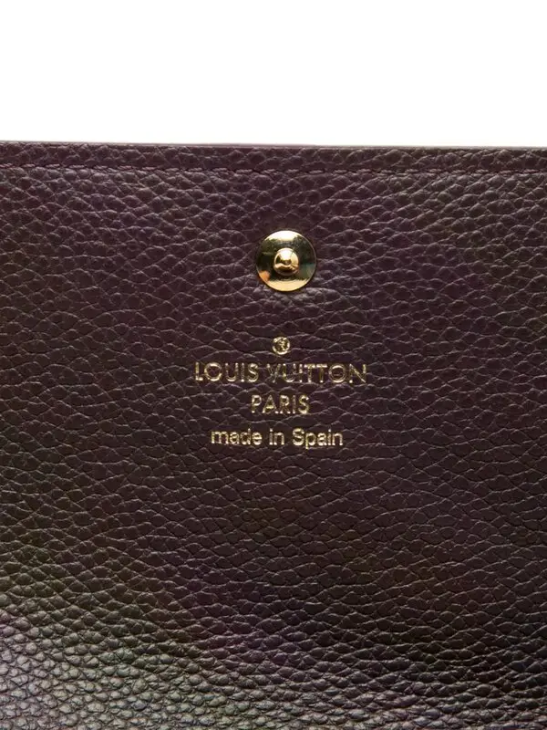 LOUIS VUITTON 2011 Monogram Empreinte Sarah Wallet Long Wallets - Purple