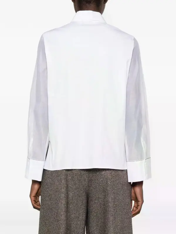 Peserico Sheer Sleeve Shirt