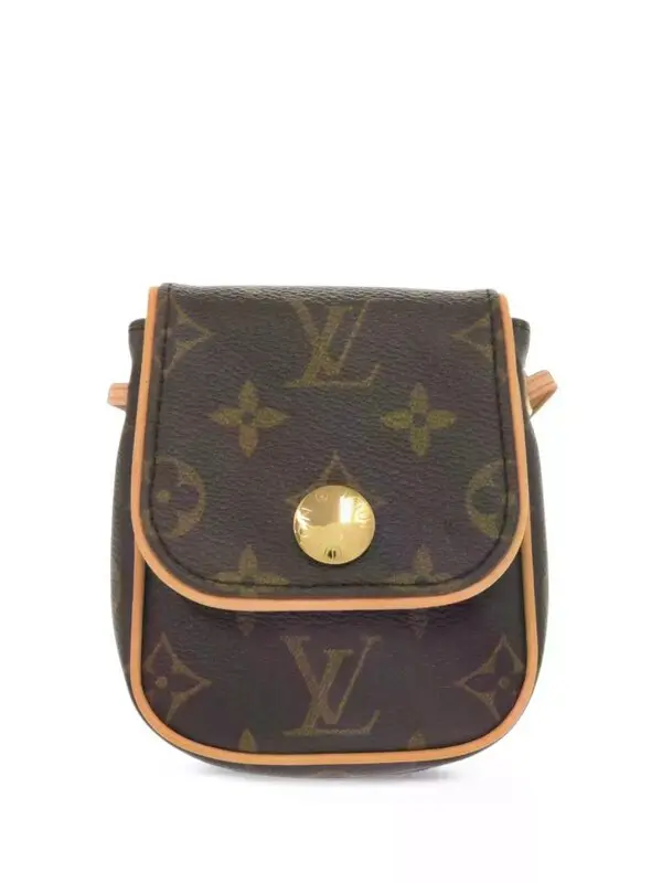 LOUIS VUITTON 2006 Monogram Pochette Cancun Crossbody Bag - Brown