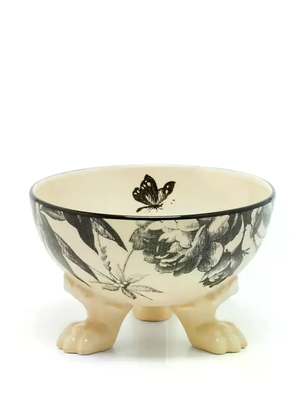 Gucci Butterfly Herbarium Pet Bowl - Neutrals