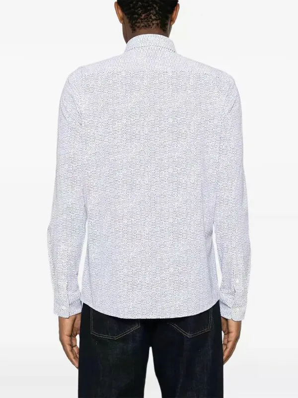 BOSS Micro-patterned Long-sleeve Shirt