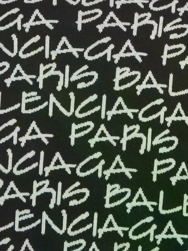 Balenciaga Logo-print Intarsia Sweater