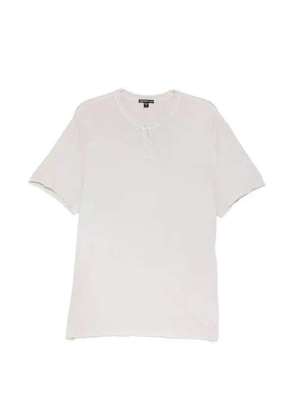 JAMES PERSE Slub-jersey Henley T-shirt