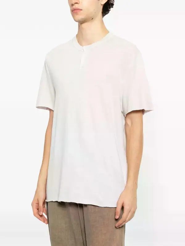 JAMES PERSE Slub-jersey Henley T-shirt