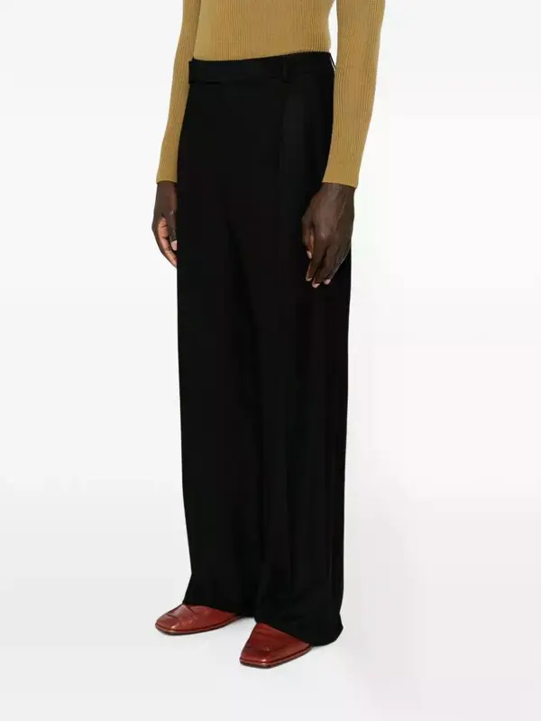 Saint Laurent Pleated Wide-leg Trousers