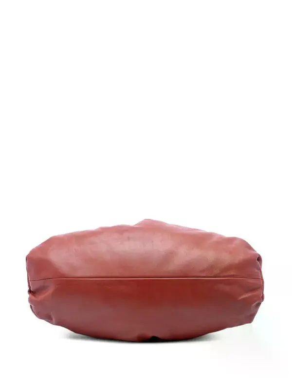 Bottega Veneta Lambskin The Pouch Clutch Bag - Red