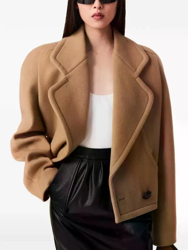 Stella McCartney Double-breasted Cropped Coat