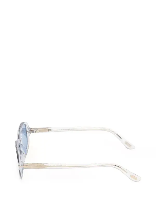 TOM FORD Iggy Oval-frame Sunglasses - White