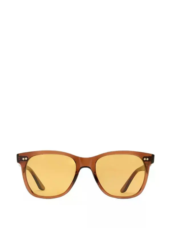 FORTELA Jfk Square-frame Sunglasses With Star Stud Detailing - Red