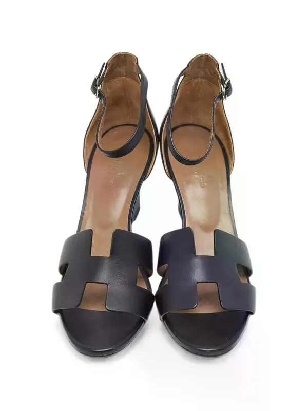 Hermès Legend H Cut-out Wedge Sandals