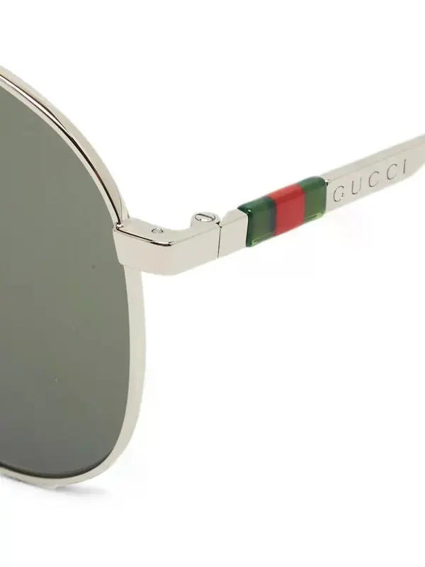 Gucci Web Pilot-frame Sunglasses