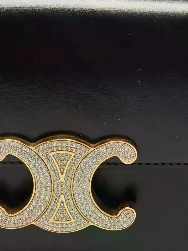 Celine Claude Crystal-embellished Shoulder Bag