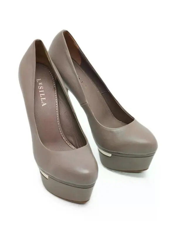 LE SILLA Leather Platform Pumps