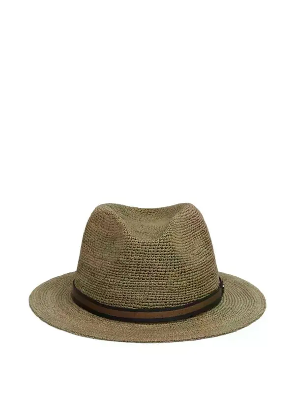Borsalino Woven Design Fedora Hat