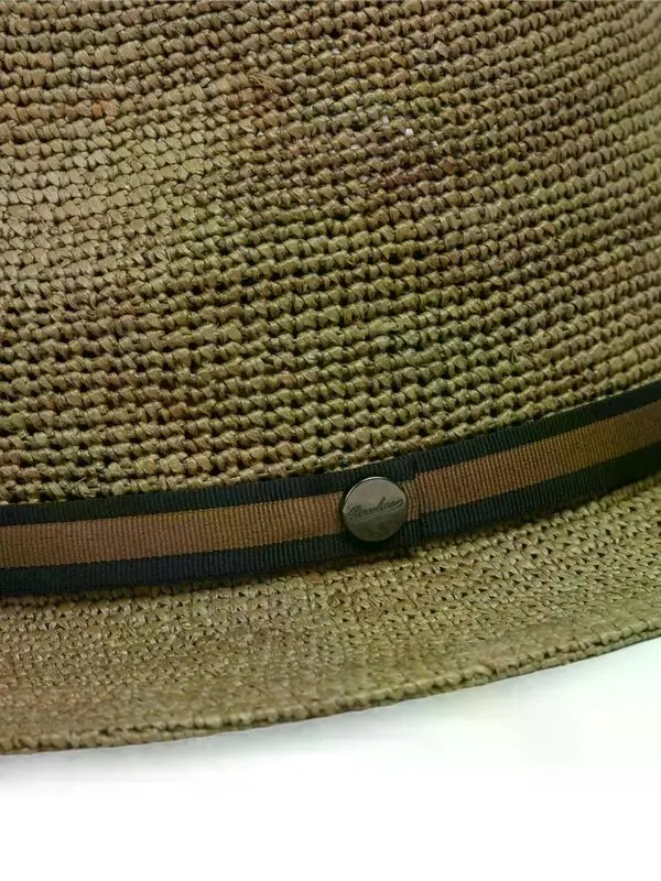 Borsalino Woven Design Fedora Hat