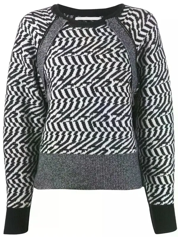 Stella McCartney Herringbone Glitch Sweater