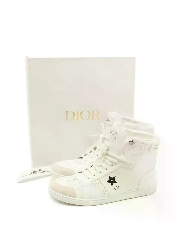 Dior Star Lace-up High-top Sneakers