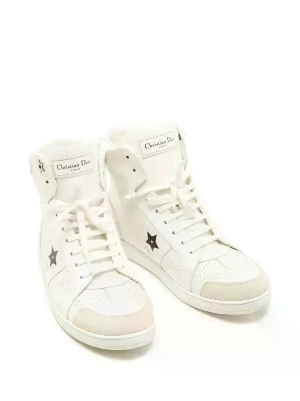 Dior Star Lace-up High-top Sneakers