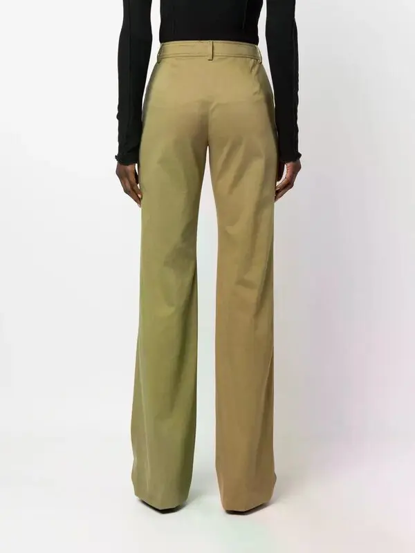Alberta Ferretti High-waisted Straight-leg Trousers