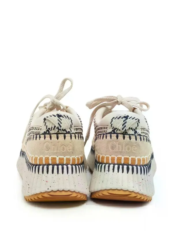 Chloé Nama Lace-up Sneakers - Neutrals