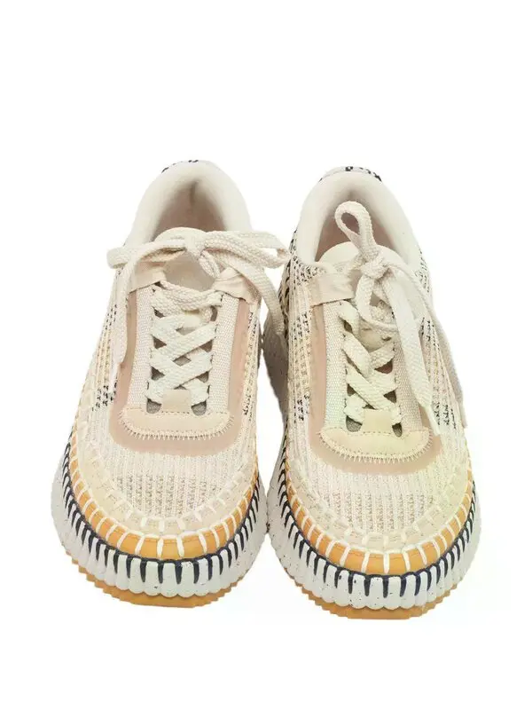 Chloé Nama Lace-up Sneakers - Neutrals