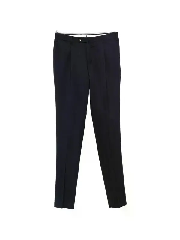 PT TORINO Herringbone Pleated Trousers