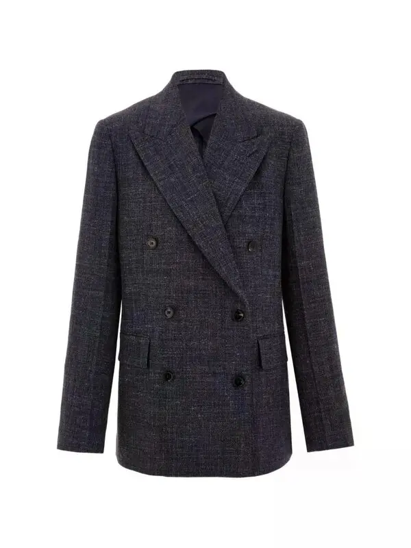 FERRAGAMO Double Breasted Blazer - Blue
