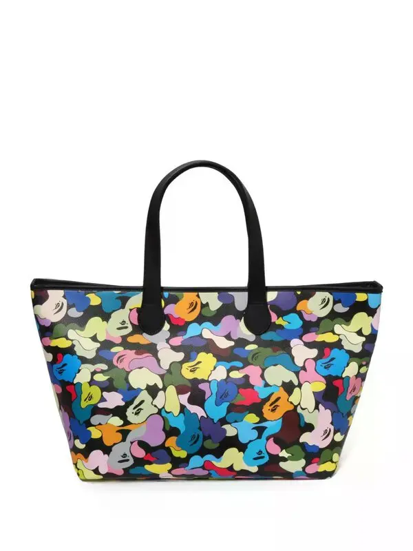 A BATHING APE Camo-print Tote Bag