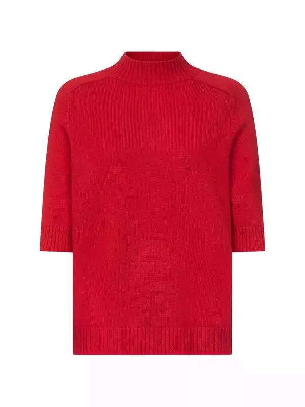 Loulou De Saison Ruth Short-sleeve Sweater - Red