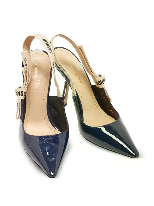 Dior J'adior Patent Leather Slingback Pumps