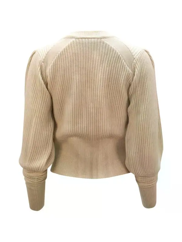 Veronica Beard Jude Button-embellished Wool Sweater