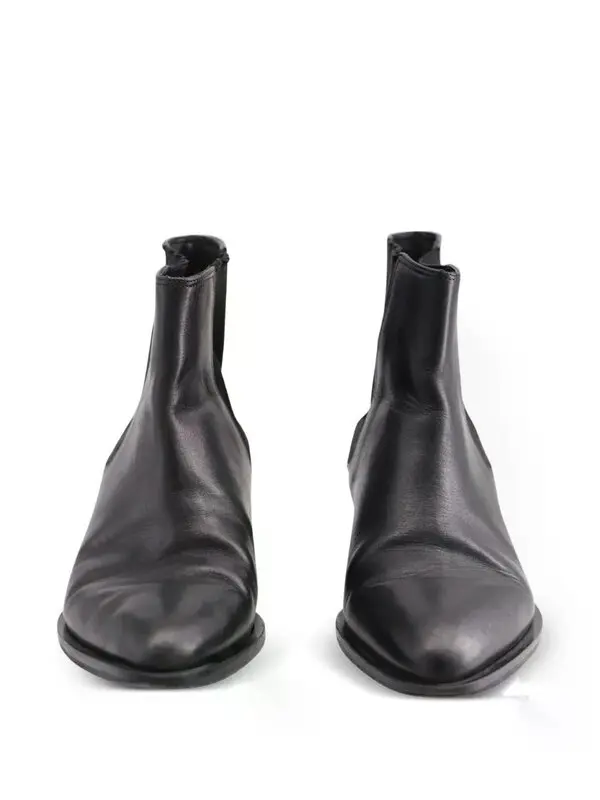 Vince Pointed-toe Leather Ankle Boots