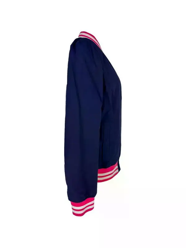 Moschino Striped Trim Bomber Jacket