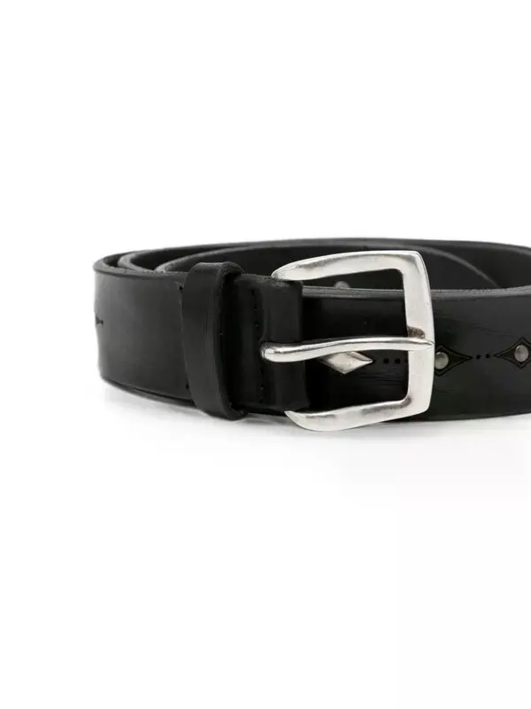 Orciani Studded Leather Belt
