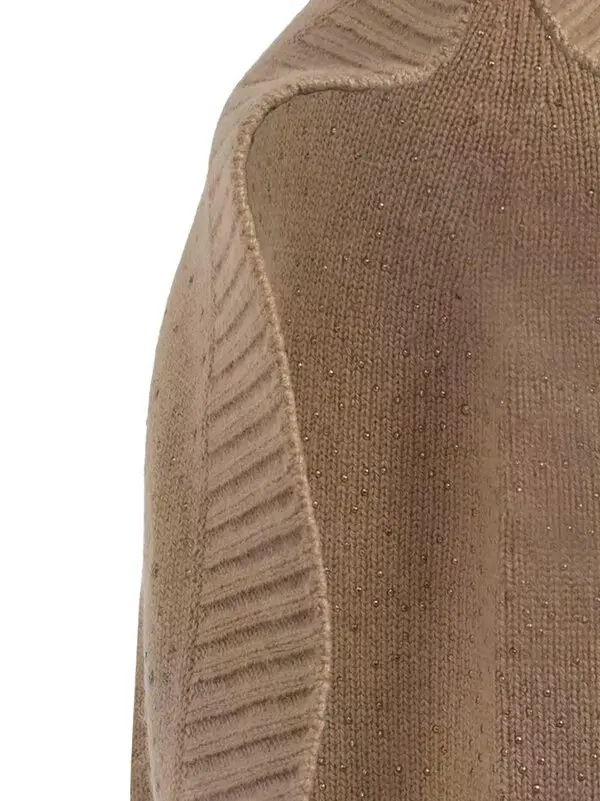 Max Mara Crystal Embellished Cashmere Balaclava - Neutrals