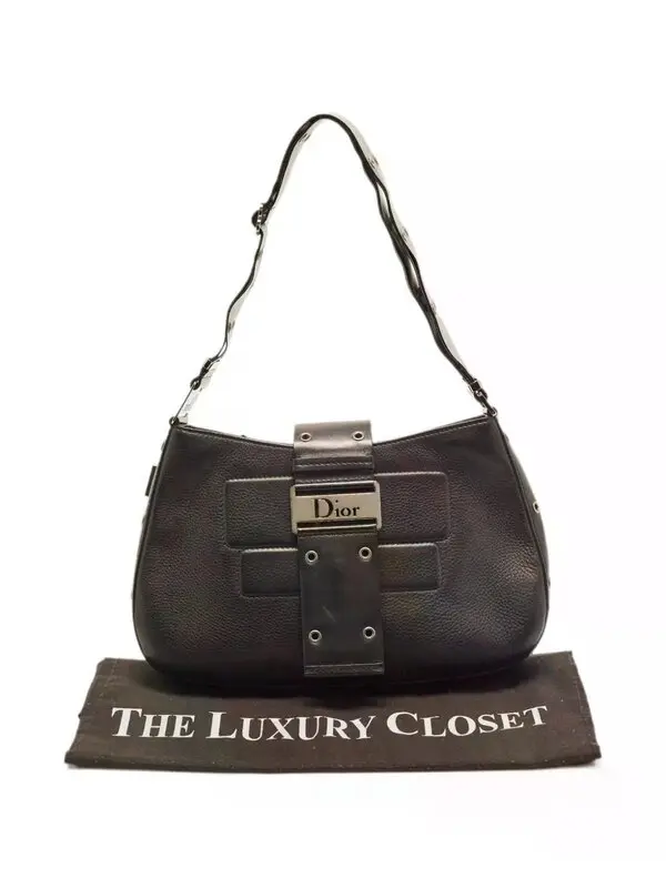 Dior 2002 Street Chic Columbus Shoulder Bag - Black