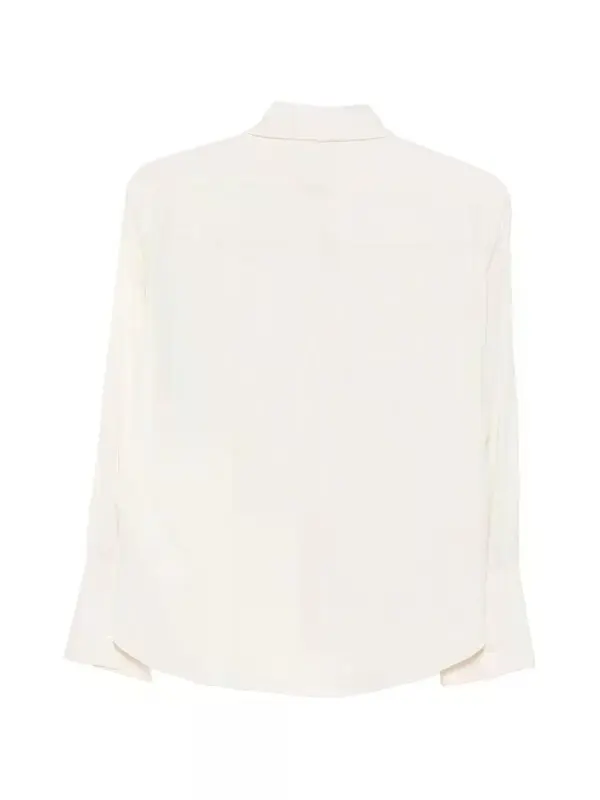 Seventy Pussy-bow Long-sleeve Blouse - Neutrals