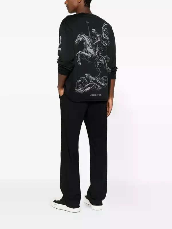 REPRESENT 247 Graphic-print Long-sleeved T-shirt