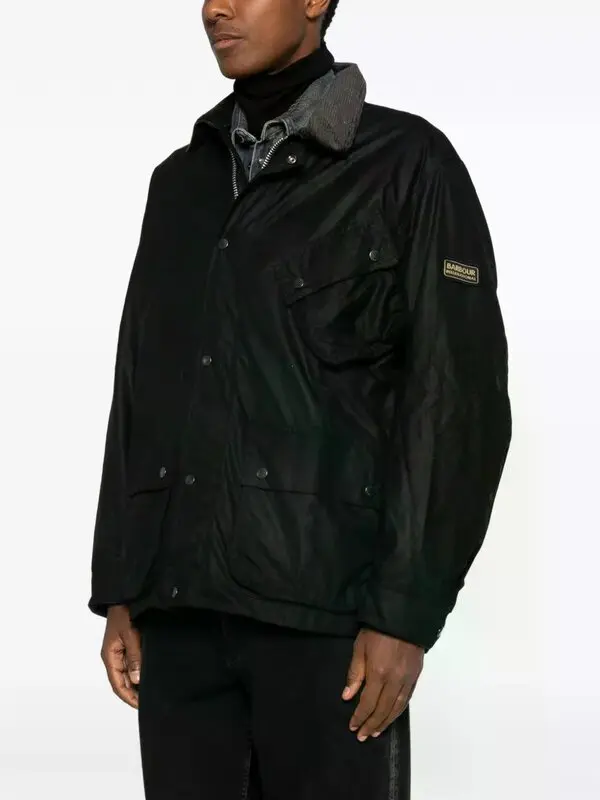 Barbour Waxed-cotton Corduroy-collar Jacket