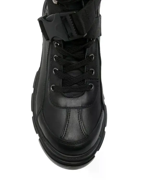 SERGIO MORETTI FIRENZE Buckle-fastening Panelled Ankle Boots