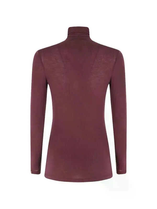 NISSA Lyocell Wool-blend Turtleneck Top