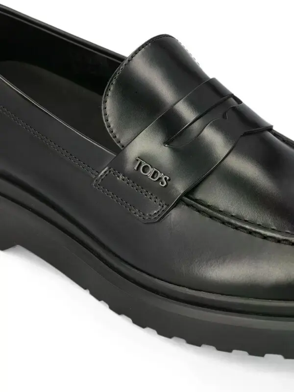 TOD'S Logo-plaque Penny Loafers