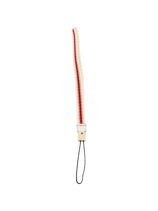 Gucci Striped Canvas Phone Strap - Neutrals