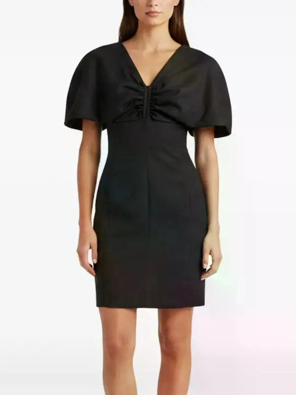 Jacquemus La Robe Gitan Cape-sleeve Midi Dress